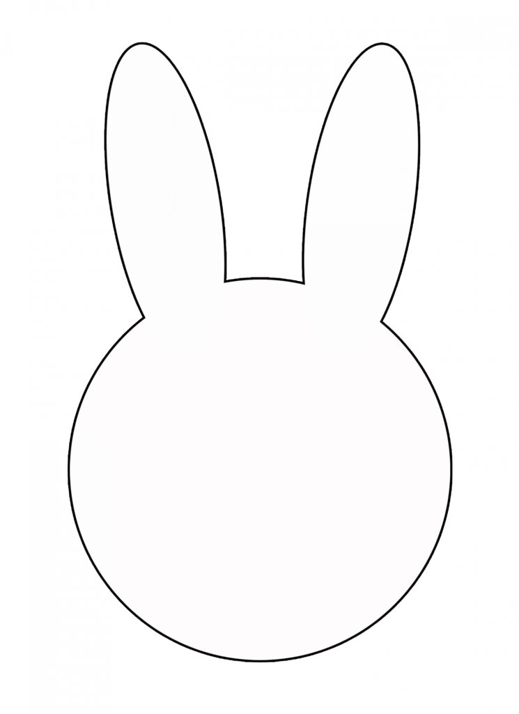 rabbit outline template - All FREE Printables