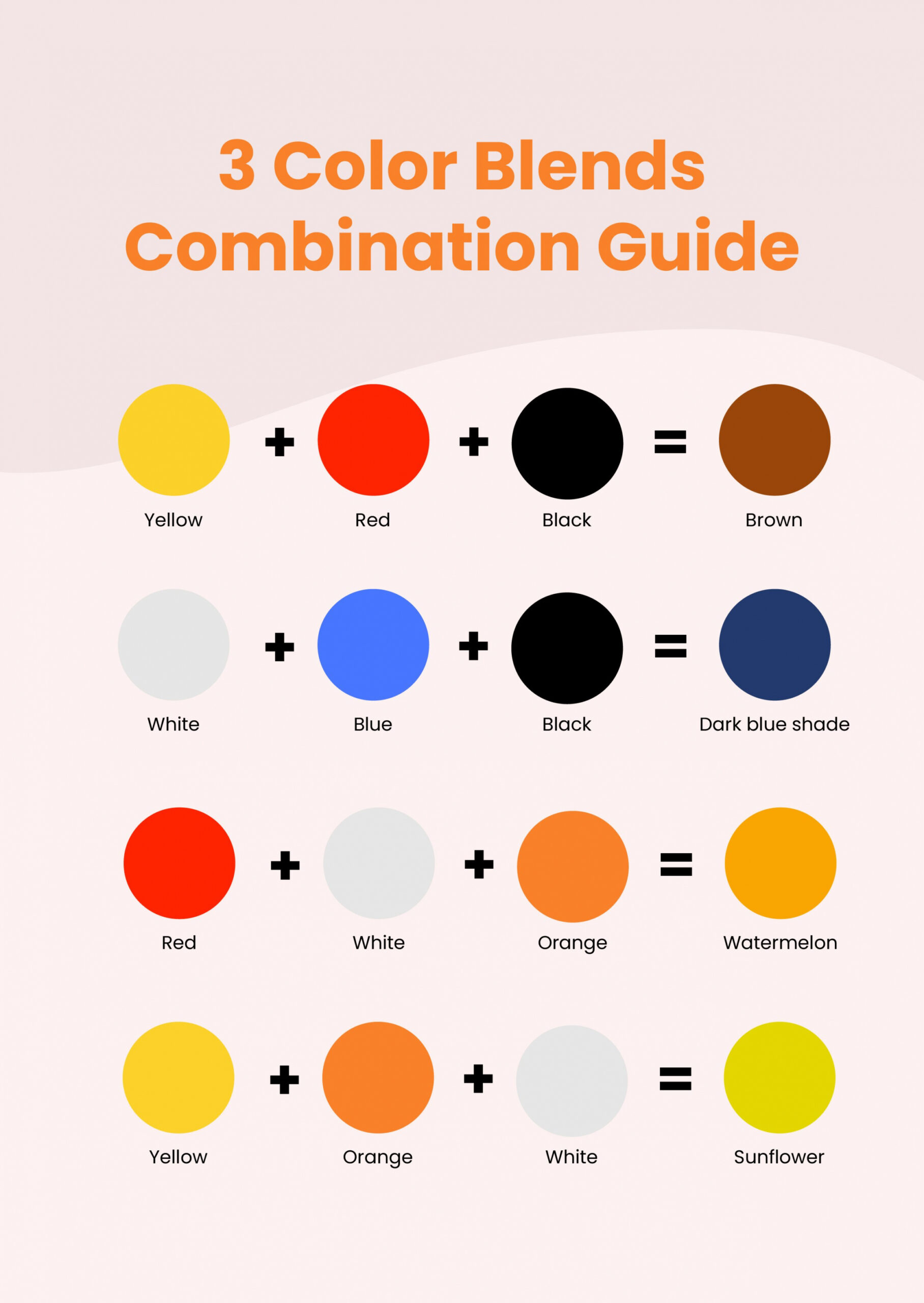 Printable Color Mixing Chart Create Stunning Color Combinations All