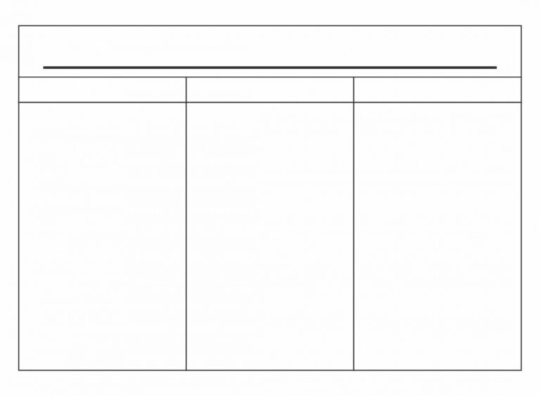 3 column table - All FREE Printables